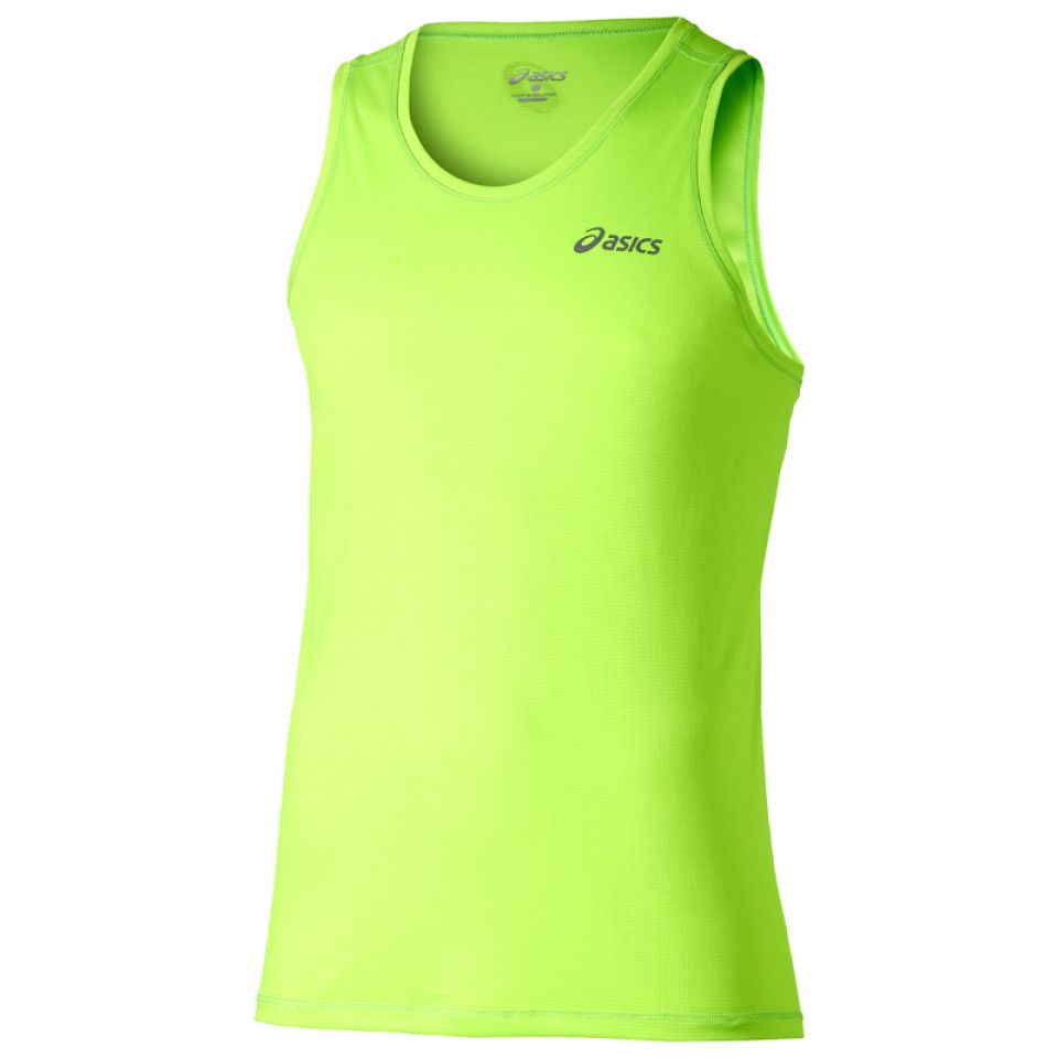 Asics singlet Running neon green heren kopen – Heren